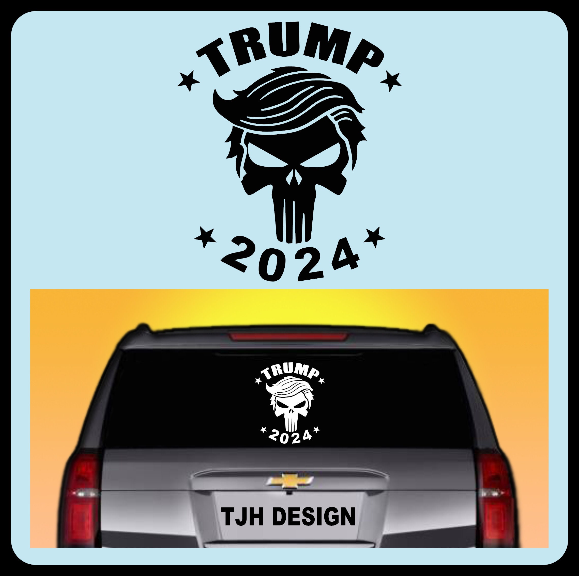 Trump 2024 Vinyl Decal, Car Decal, Sticker, 21 Colors, Always FREE ...