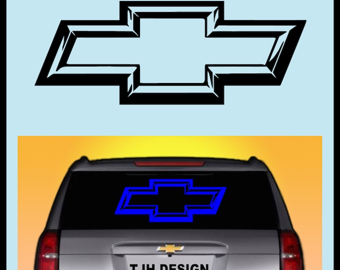 Chevy Chevrolet Bowtie Vinyl Decal, Car Decal, Sticker, 21 Colors ...