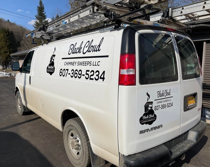 Single Color Van Lettering Panel Van Trailer Vinyl Lettering Free ...