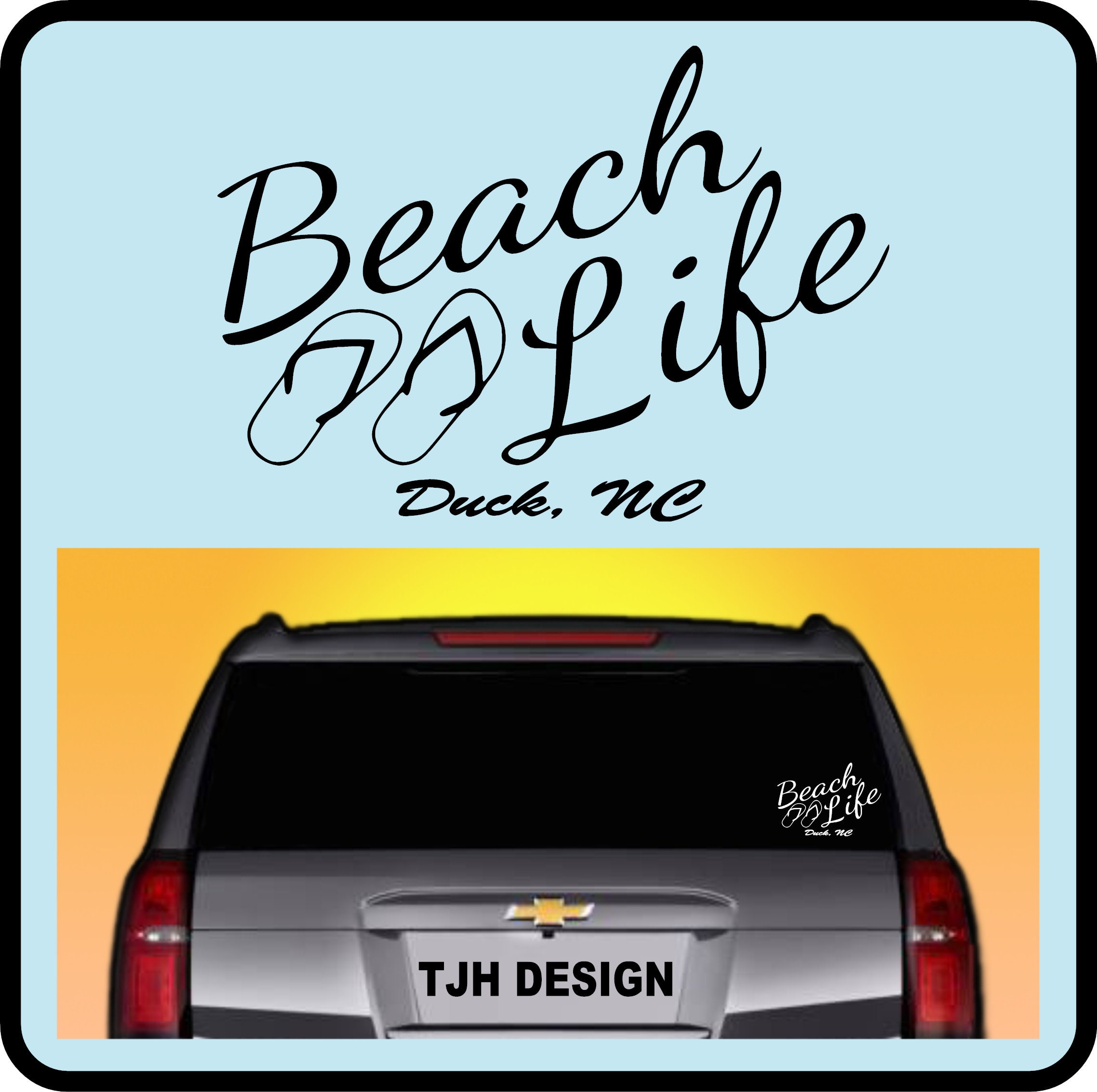 Beach Life *customizable* Vinyl Decal, Car Decal, Sticker, 21 Colors ...