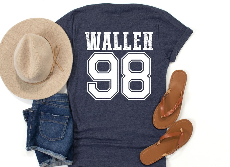 Morgan Wallen 98 Braves Wallen One Thing at A Time Atlanta Braves Shirt ...