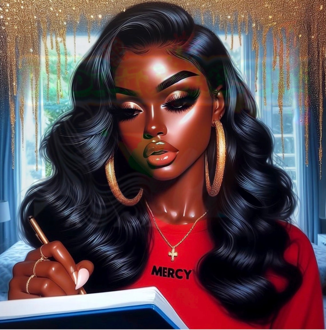 Beautiful Queen Mercy Design Png - Etsy