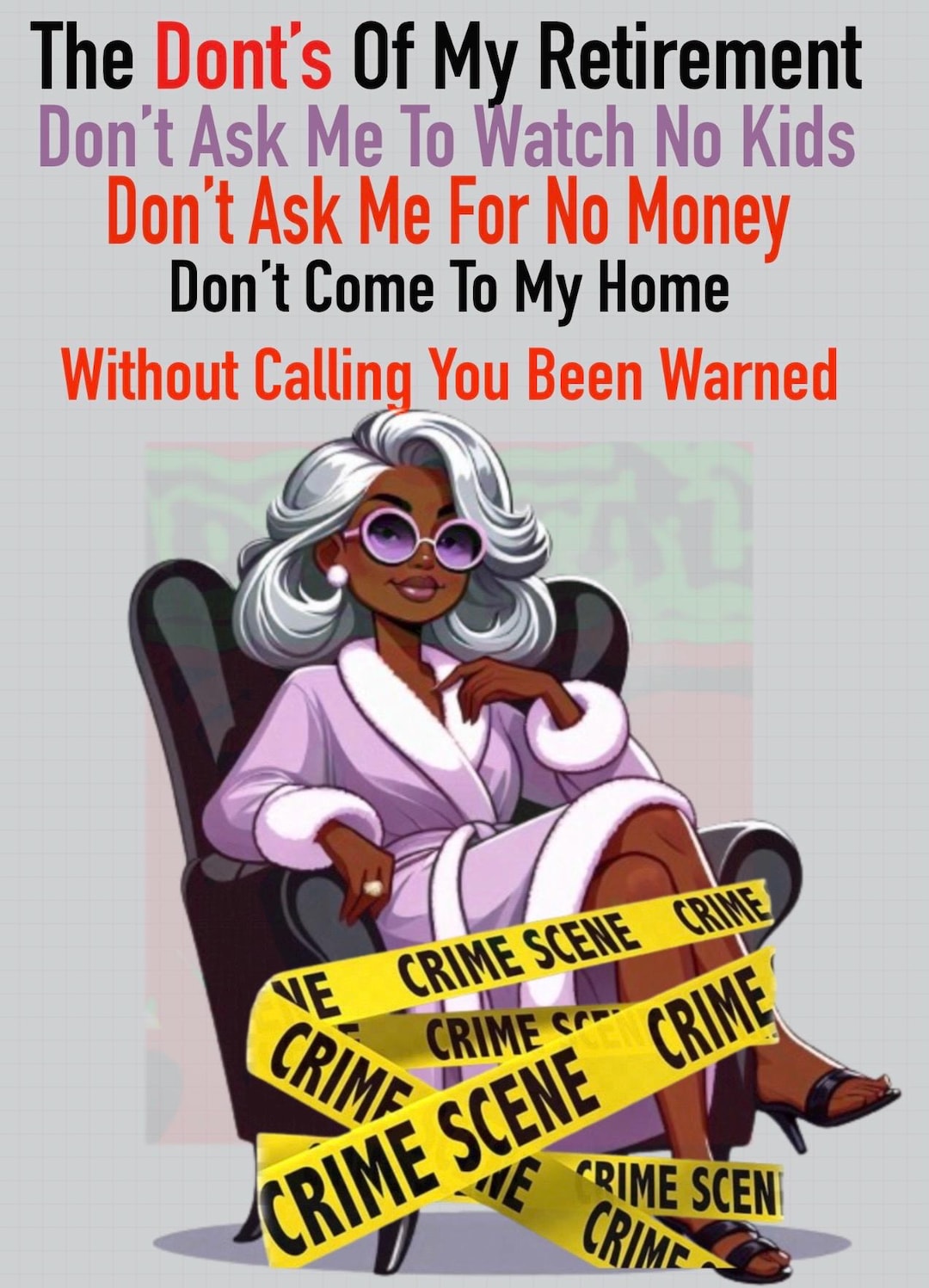 Black Queen, Black Girl Magic Design Funny Retirement Design ...