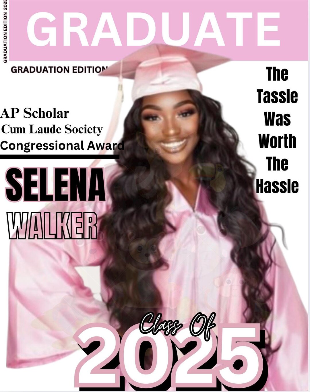 Graduation Magazine Bundle Editable Templates for Canva 4 Different ...