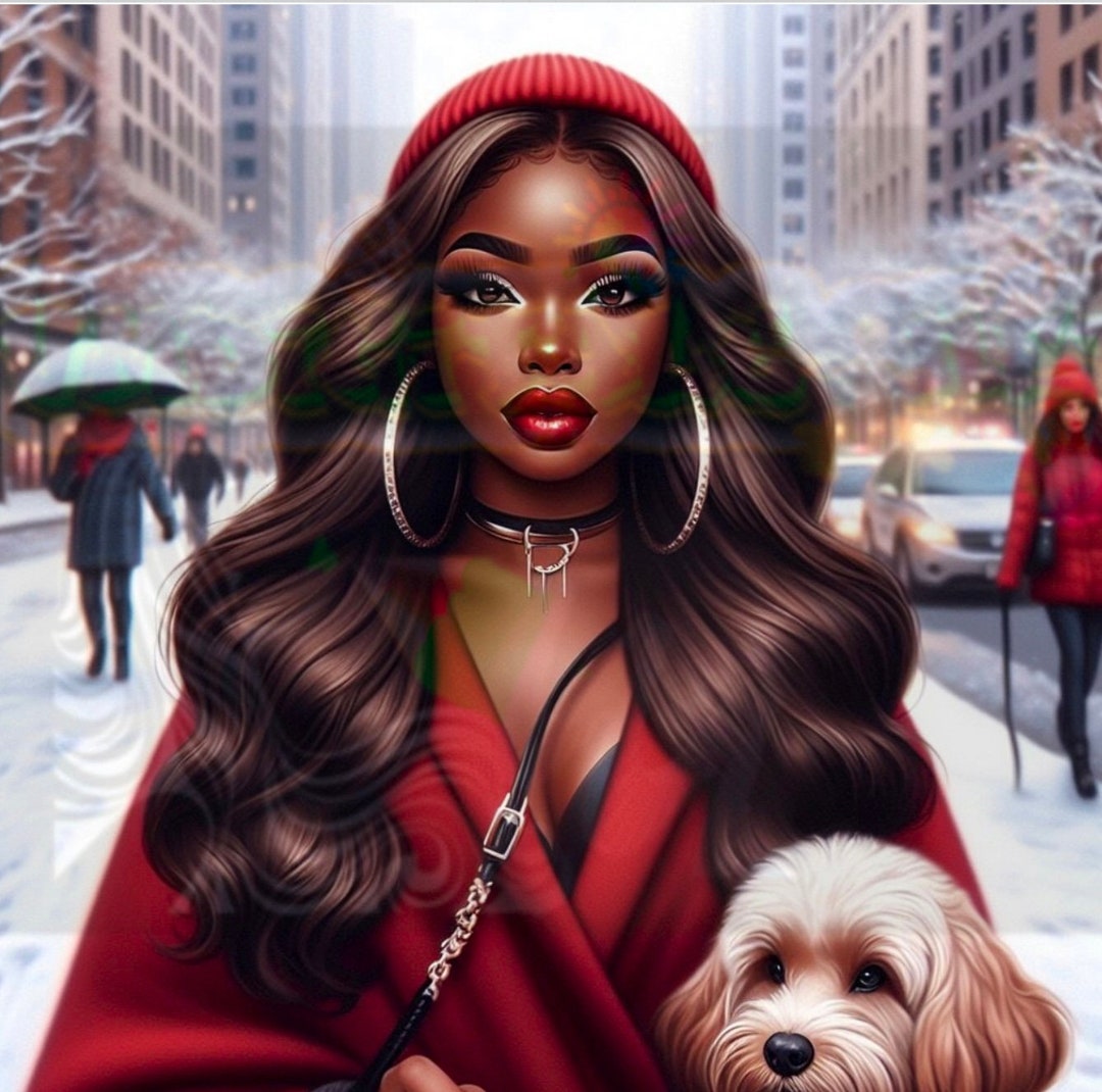 Beautiful Queen Design With Her Fur Baby - Etsy