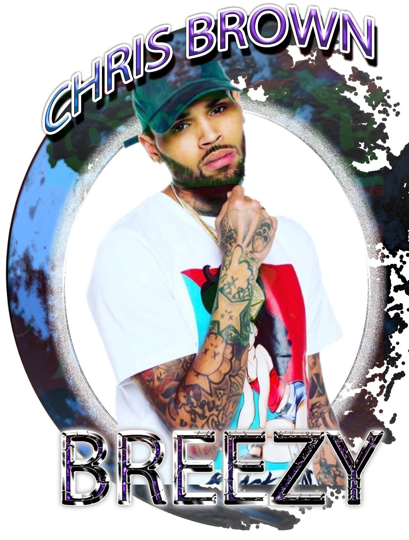 Chris Brown Tour 2024 Design Png for Sublimation Dtf Transfers, Mugs ...
