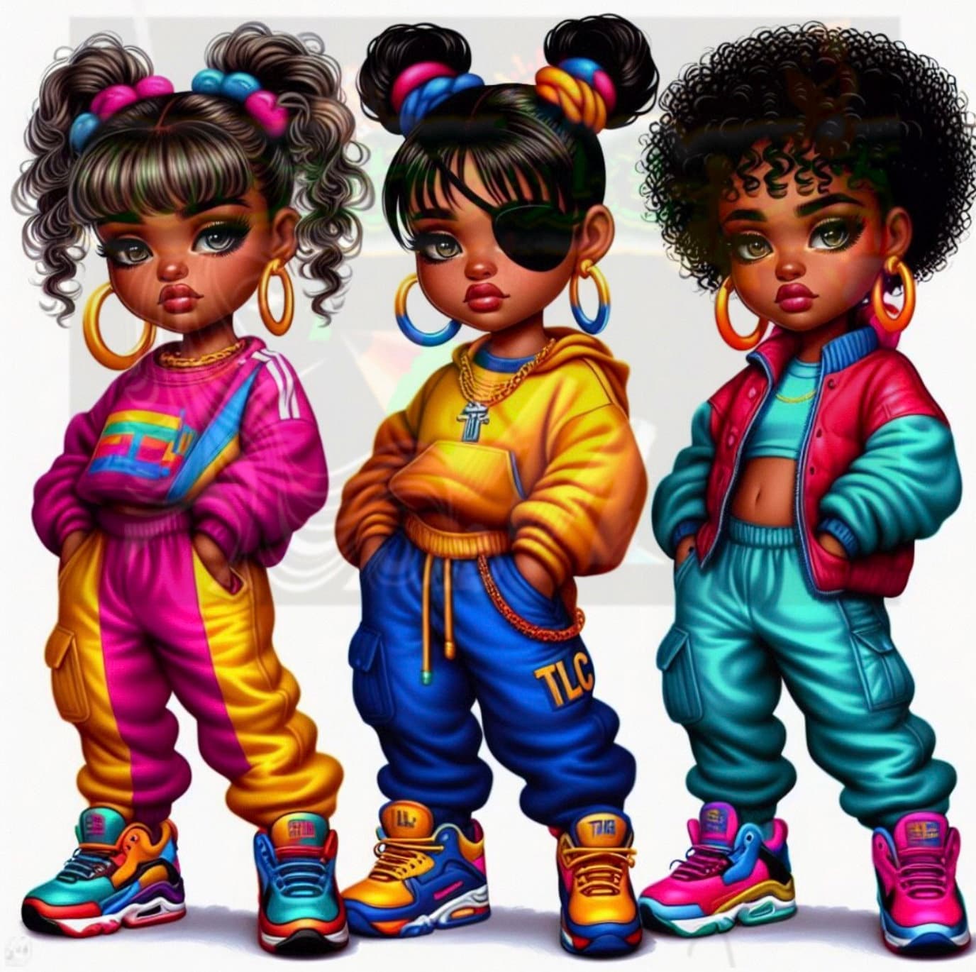 Gorgeous Vivid Colored Chibi Girl Design Png - Etsy