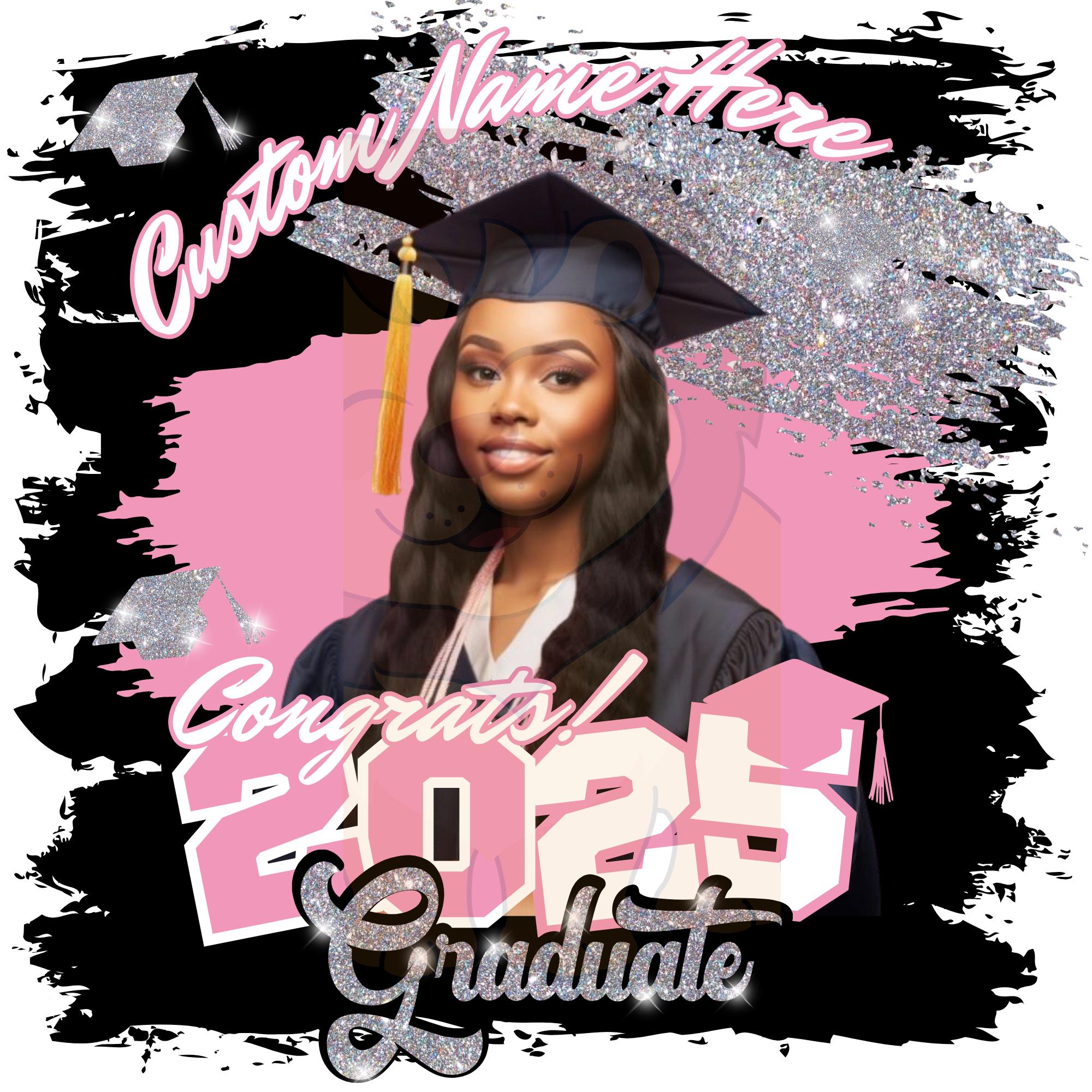 Graduate 2025 Editable Design Template for Canva, Grad 2025 Upload Your ...