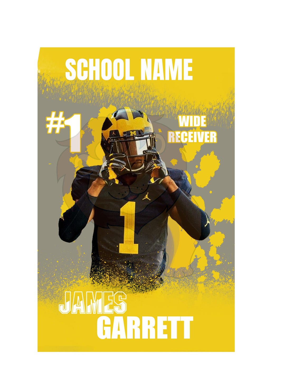 Photoshop Editable Football Design Psd for Photoshop - Etsy