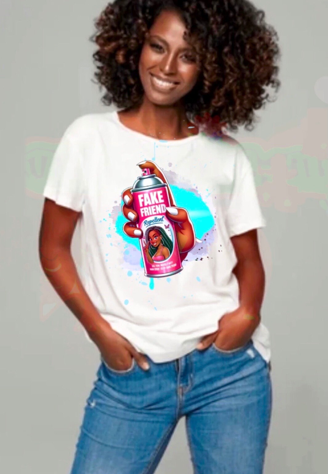 Funny Fake Friends Repellent Design Png for Sublimation Dtf Clip Art ...
