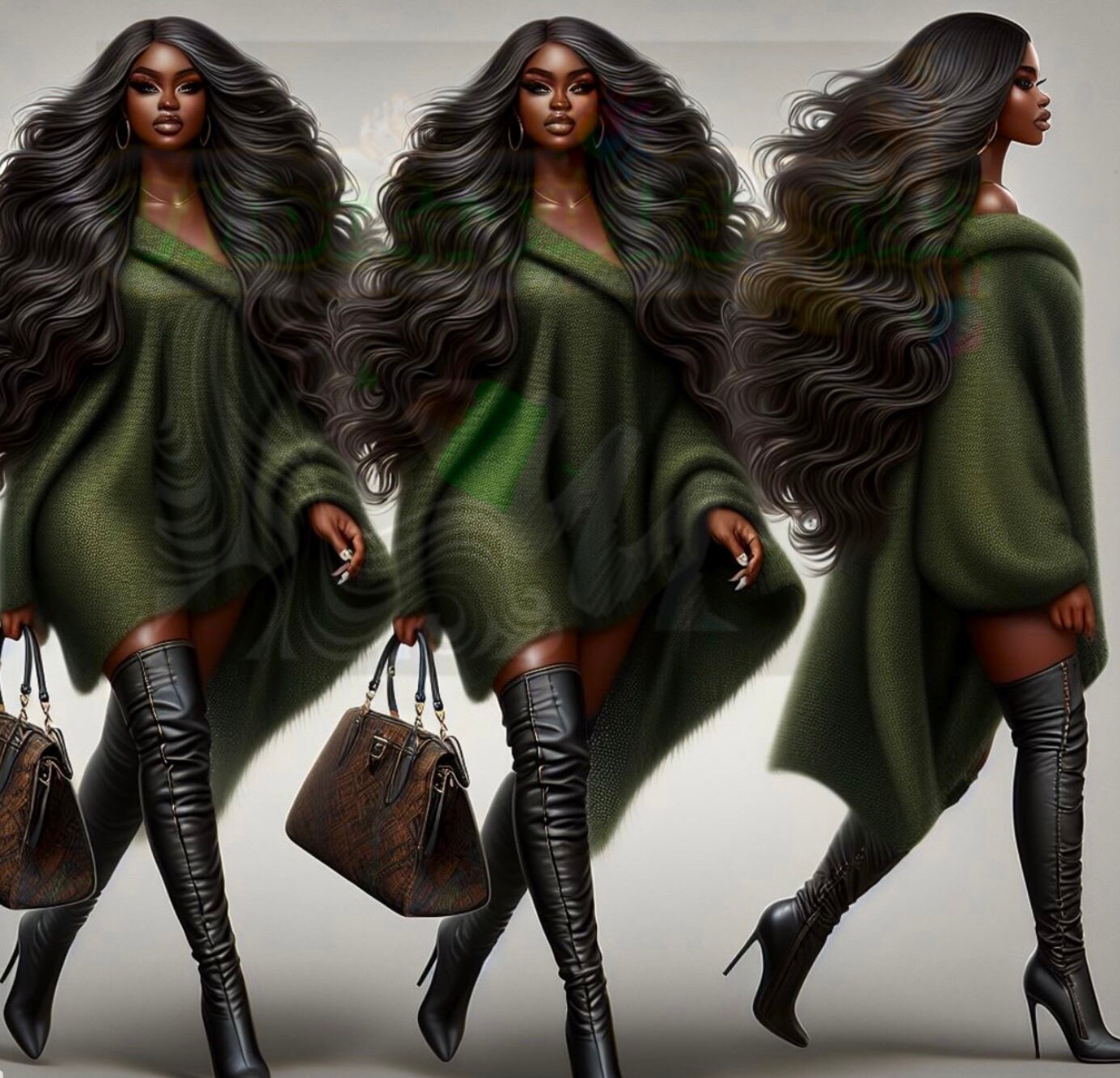 Beautiful Curvy Girl Design Png - Etsy