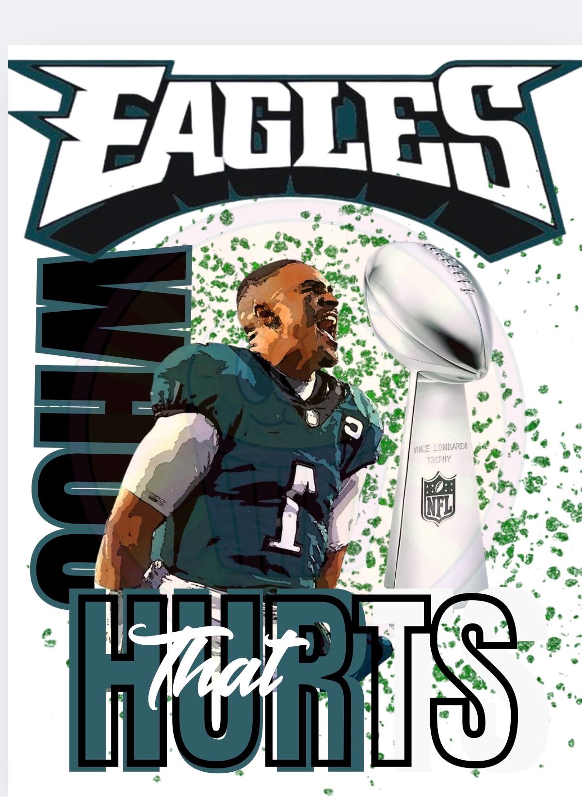 Jalen Hurts, WHOO That Hurts Design Png for Sublimation Dtf Transfer ...