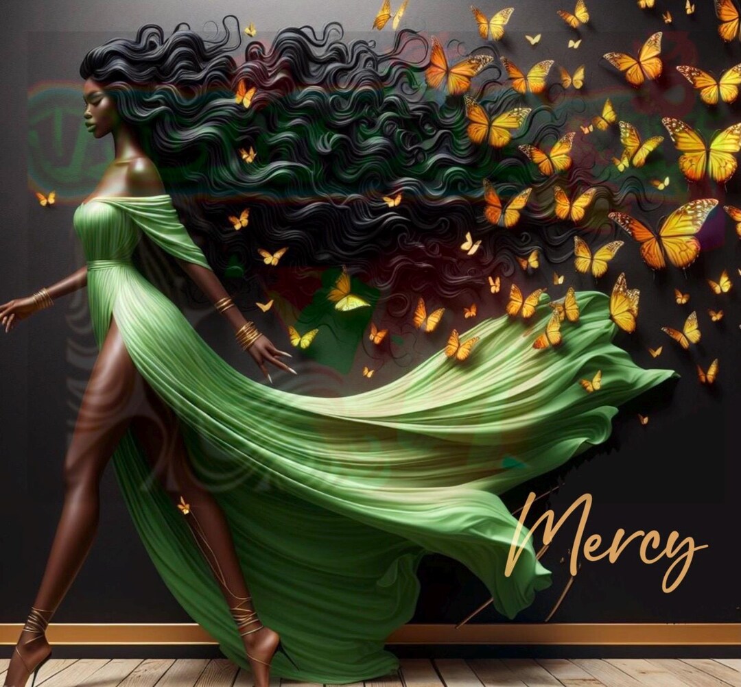 Black Girl Magic Mercy Design Png Black Queen Design For Sublimation Shirts Journals Clip