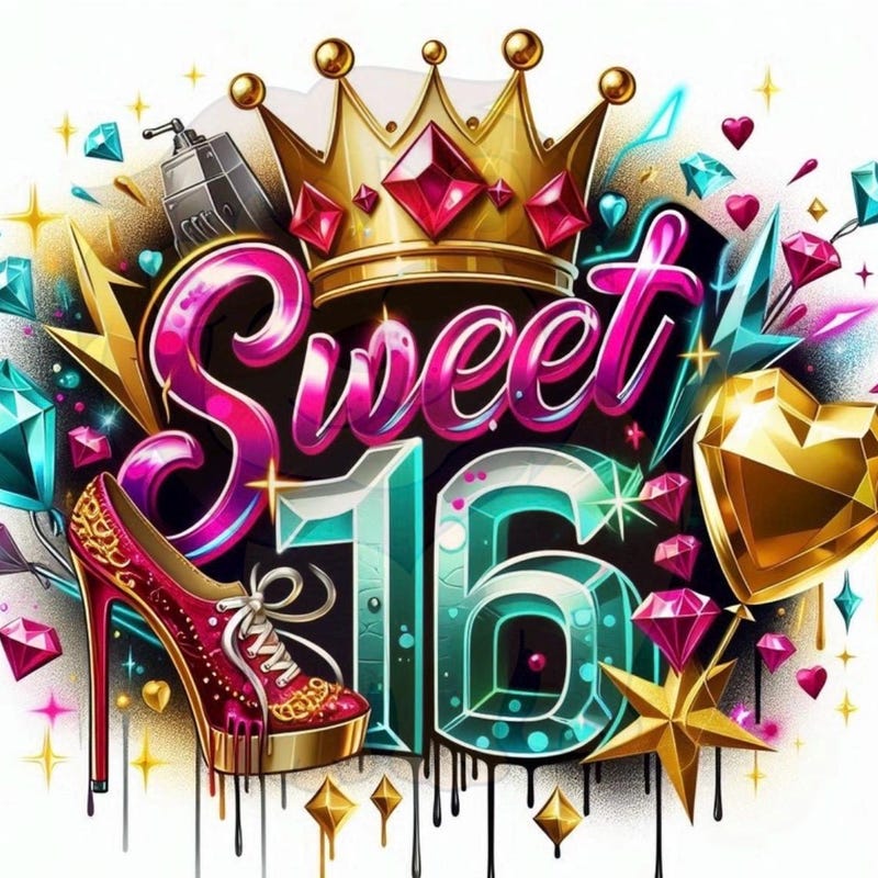 Sweet Sixteen Logo Design - Etsy