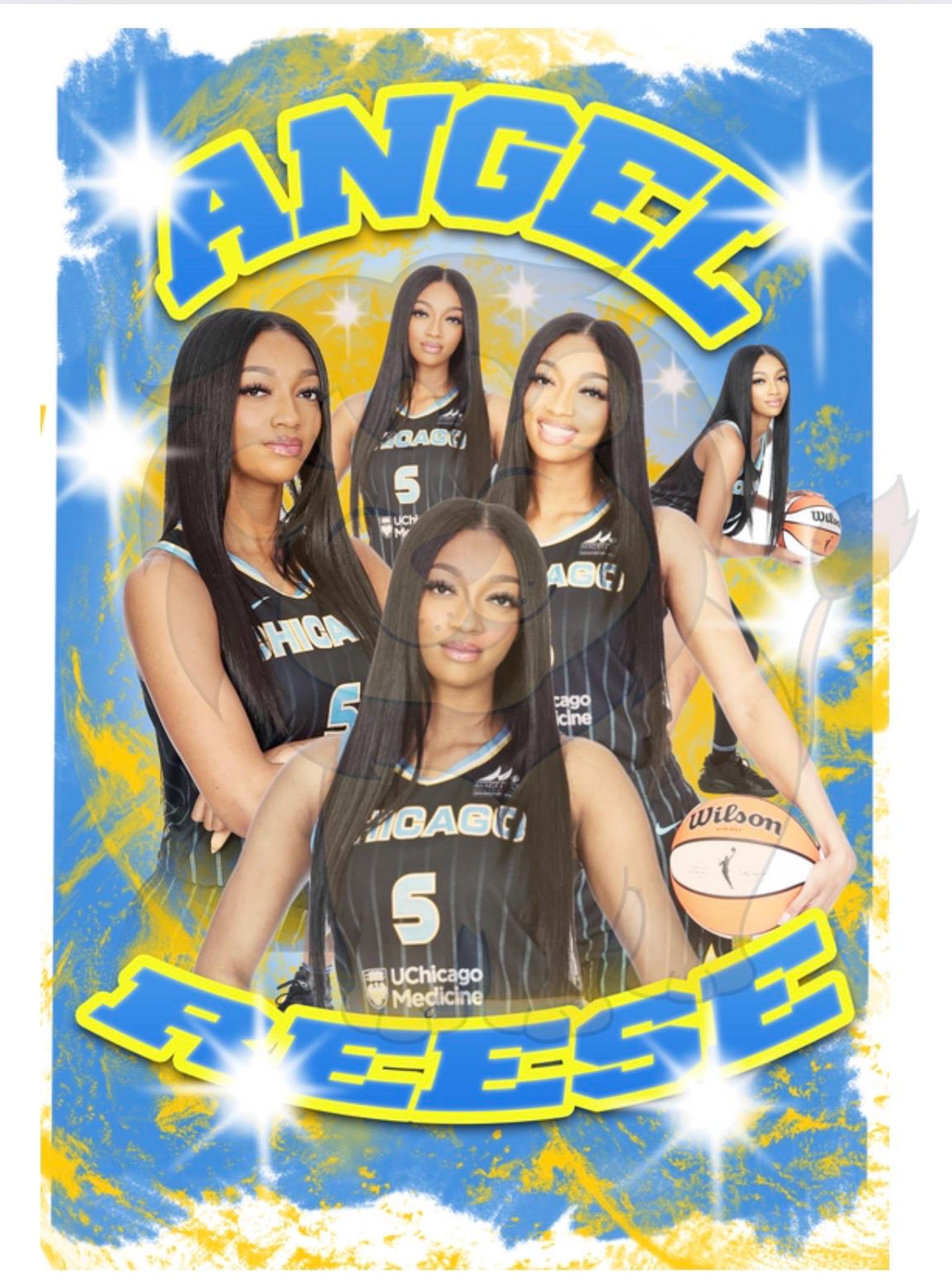 Angel Reese Design Png for Sublimation Clip Art, Basketball Design ...
