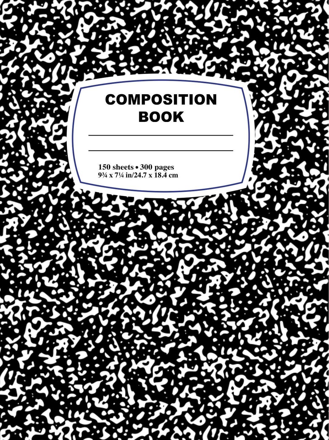 Composition Notebook Template Link for Immediate Download to Create ...