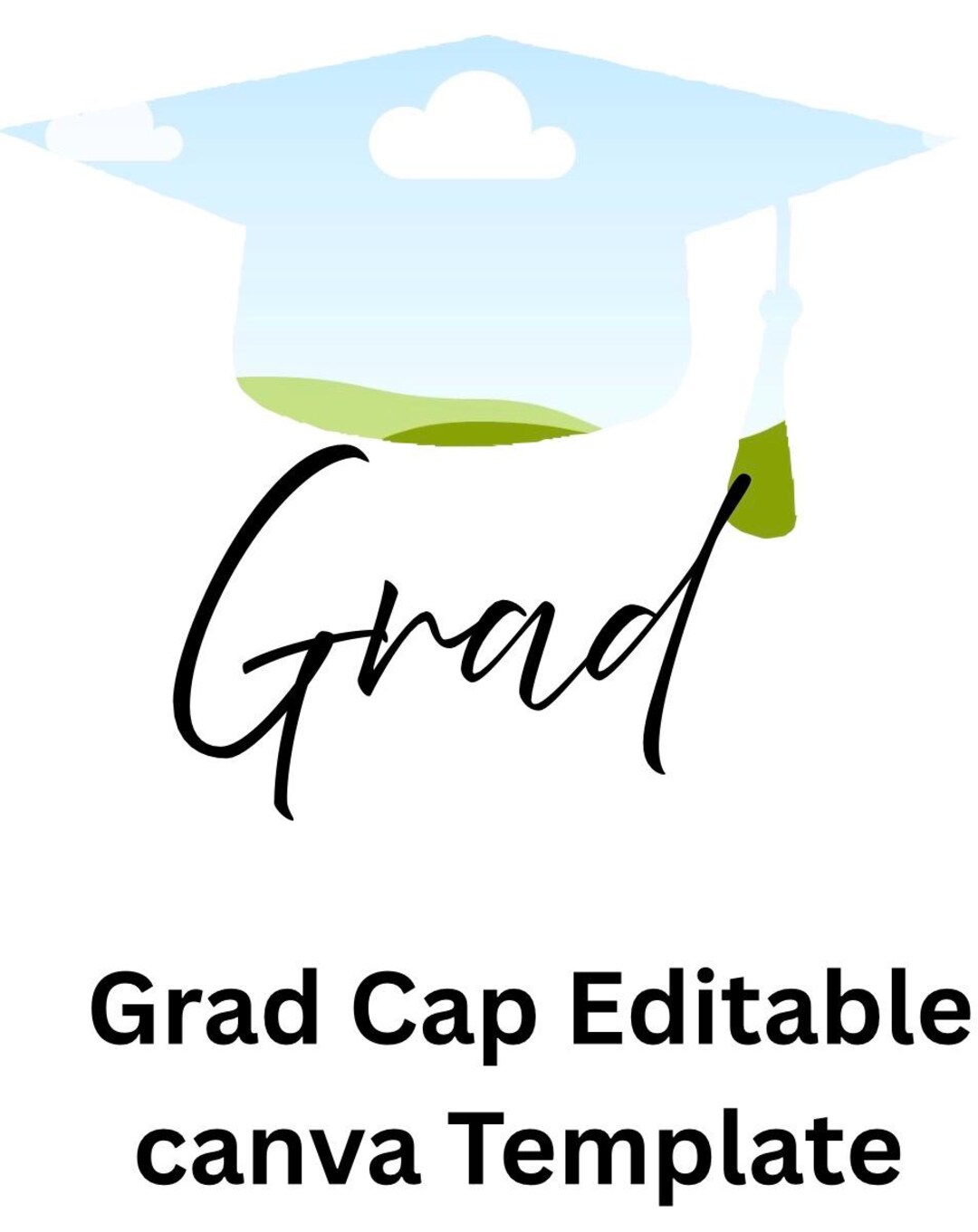 Graduation Editable Template Drag & Drop Photo Instant Download DIY ...