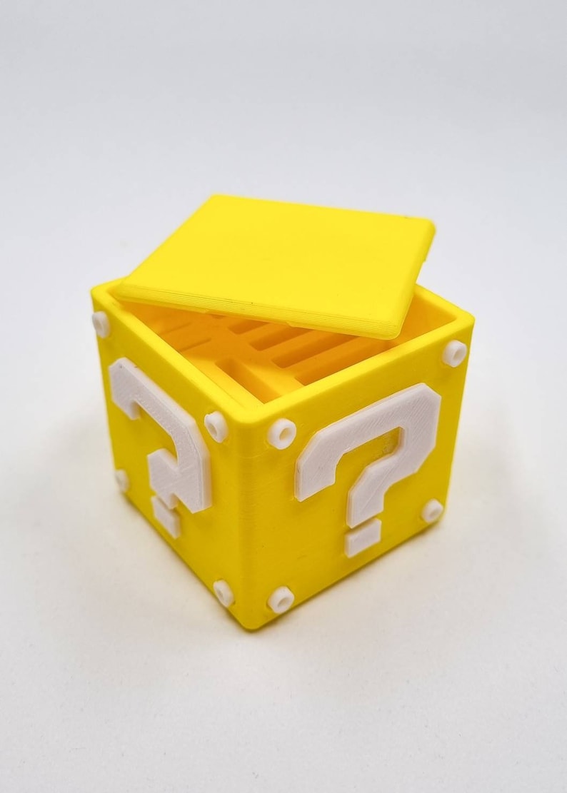3D Printed Mario Question Block Nintendo Switch Game Storage - Etsy UK