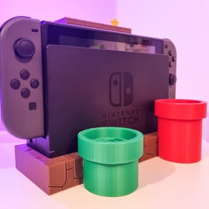 Mario Themed Nintendo Switch Dock Stand | 3D Printed Display Stand - Etsy