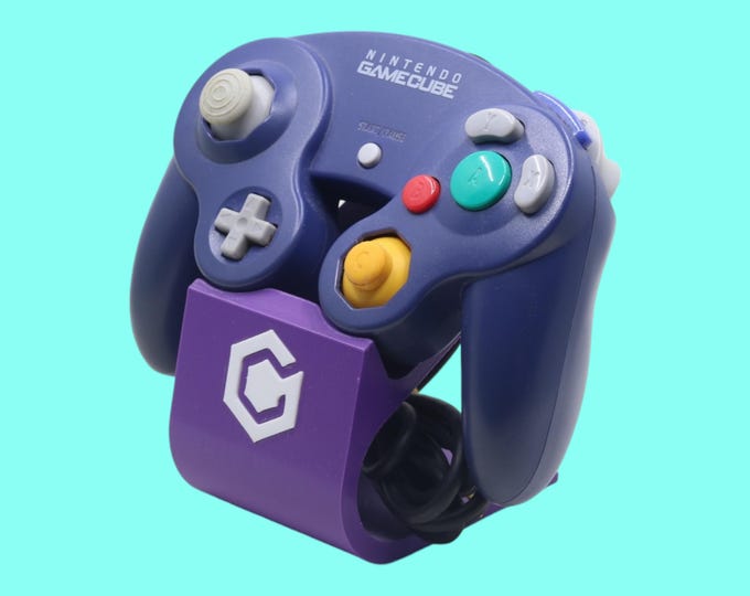 Framed Nintendo Gamecube Indigo Controller for Sony Playstation ...