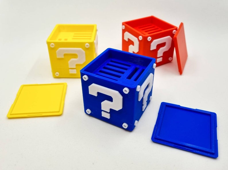 3D Printed Mario Question Block Nintendo Switch Game Storage - Etsy UK