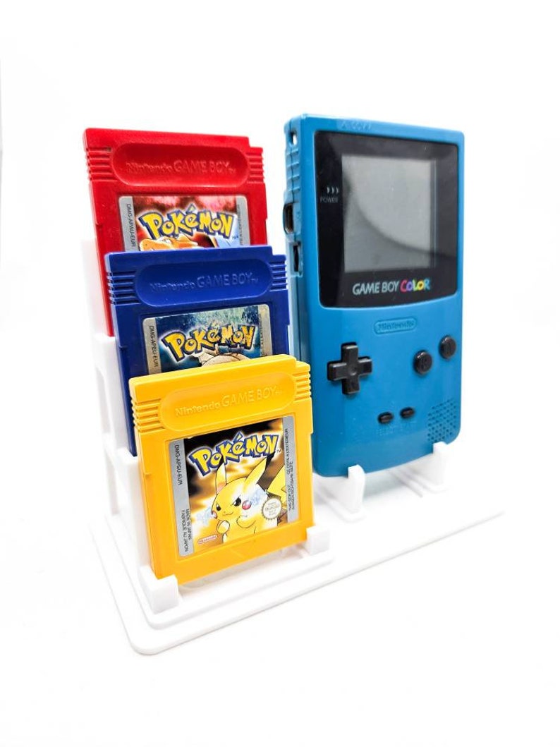 Display Stand for Nintendo Gameboy Color Console and 3x Games | 3D ...