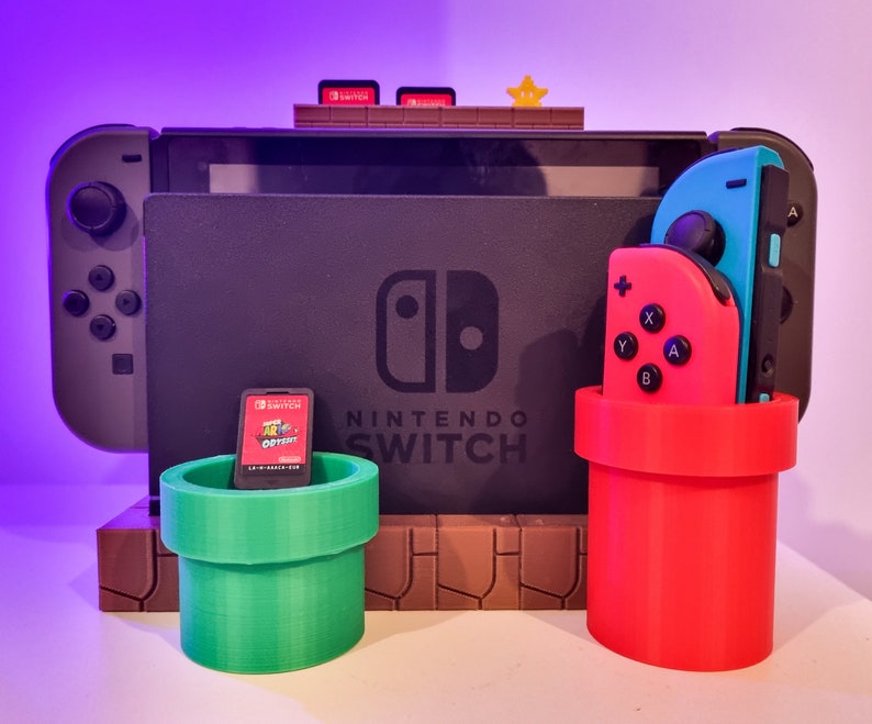 Mario Themed Nintendo Switch Dock Stand 3D Printed Display - Etsy