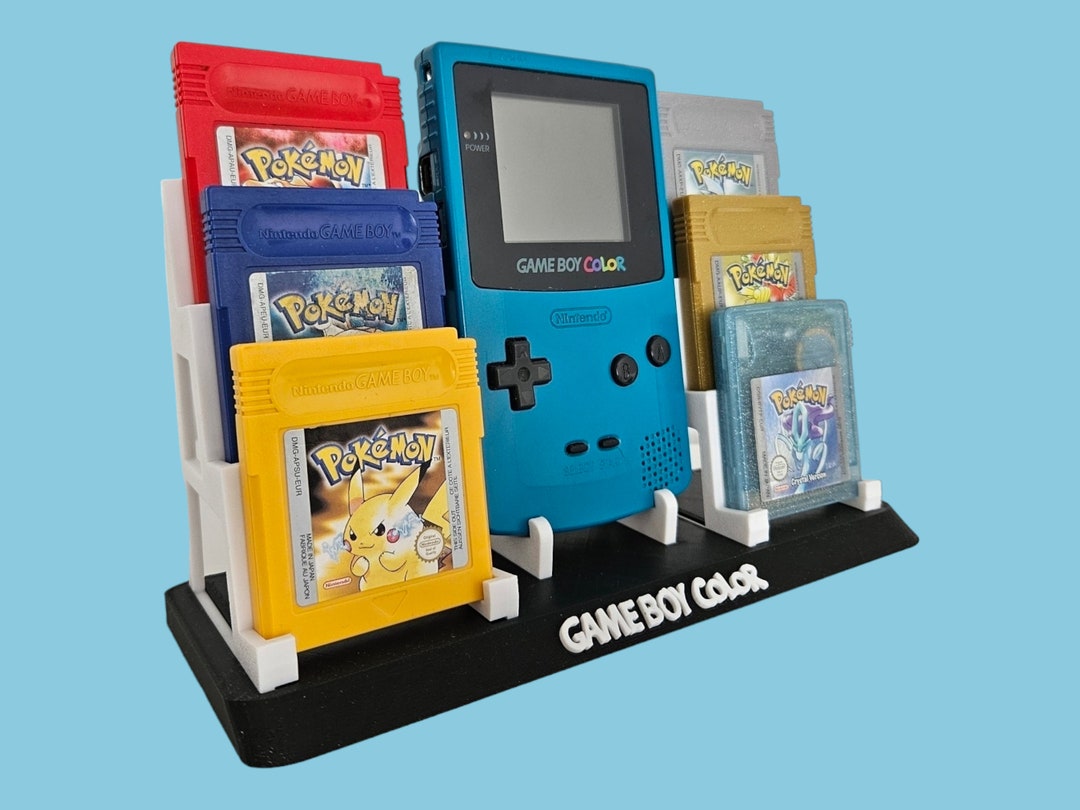 Gameboy Color Console & 6 Game Display Stand 3D Printed Nintendo - Etsy