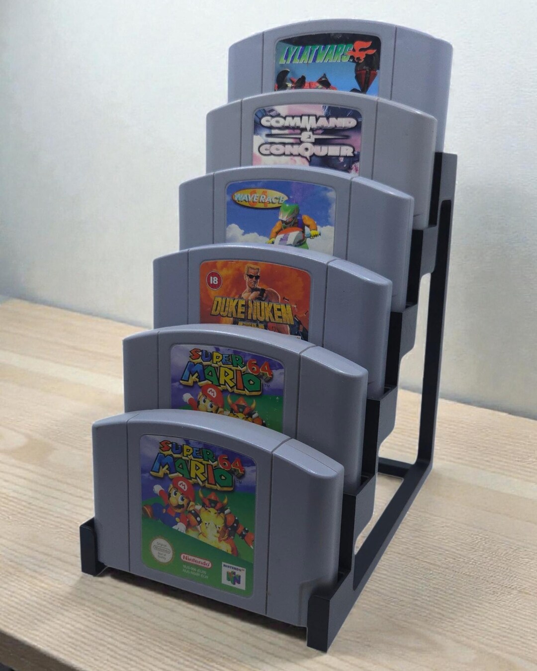 Nintendo N64 6 Game Display Stand - Etsy