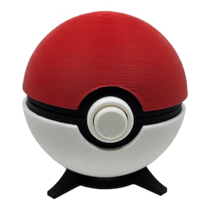 3D Printed Pokeballs With Switch Game Storage. Pokeball, Great Ball ...