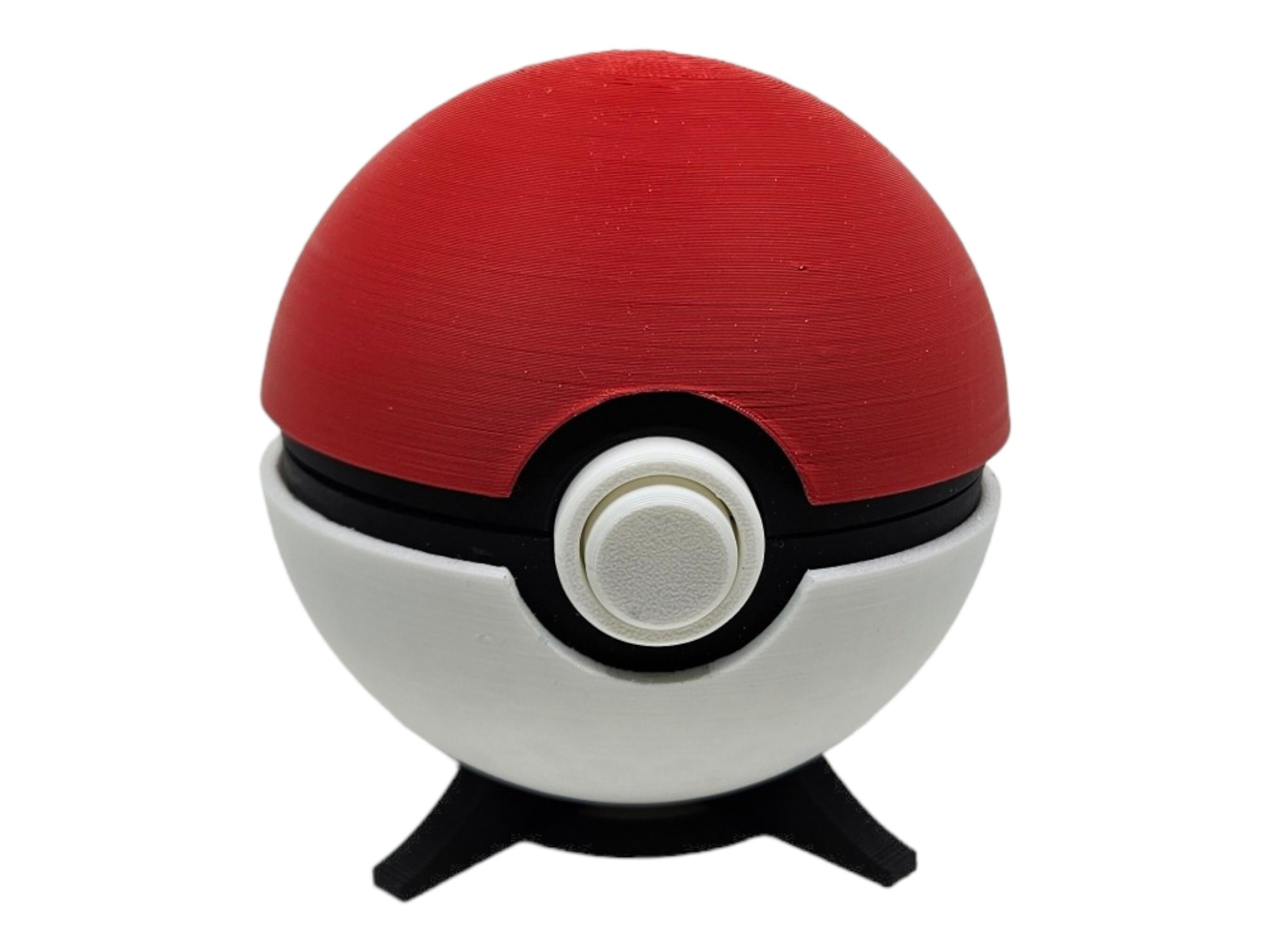 3D Printed Pokeballs With Switch Game Storage. Pokeball, Great Ball ...