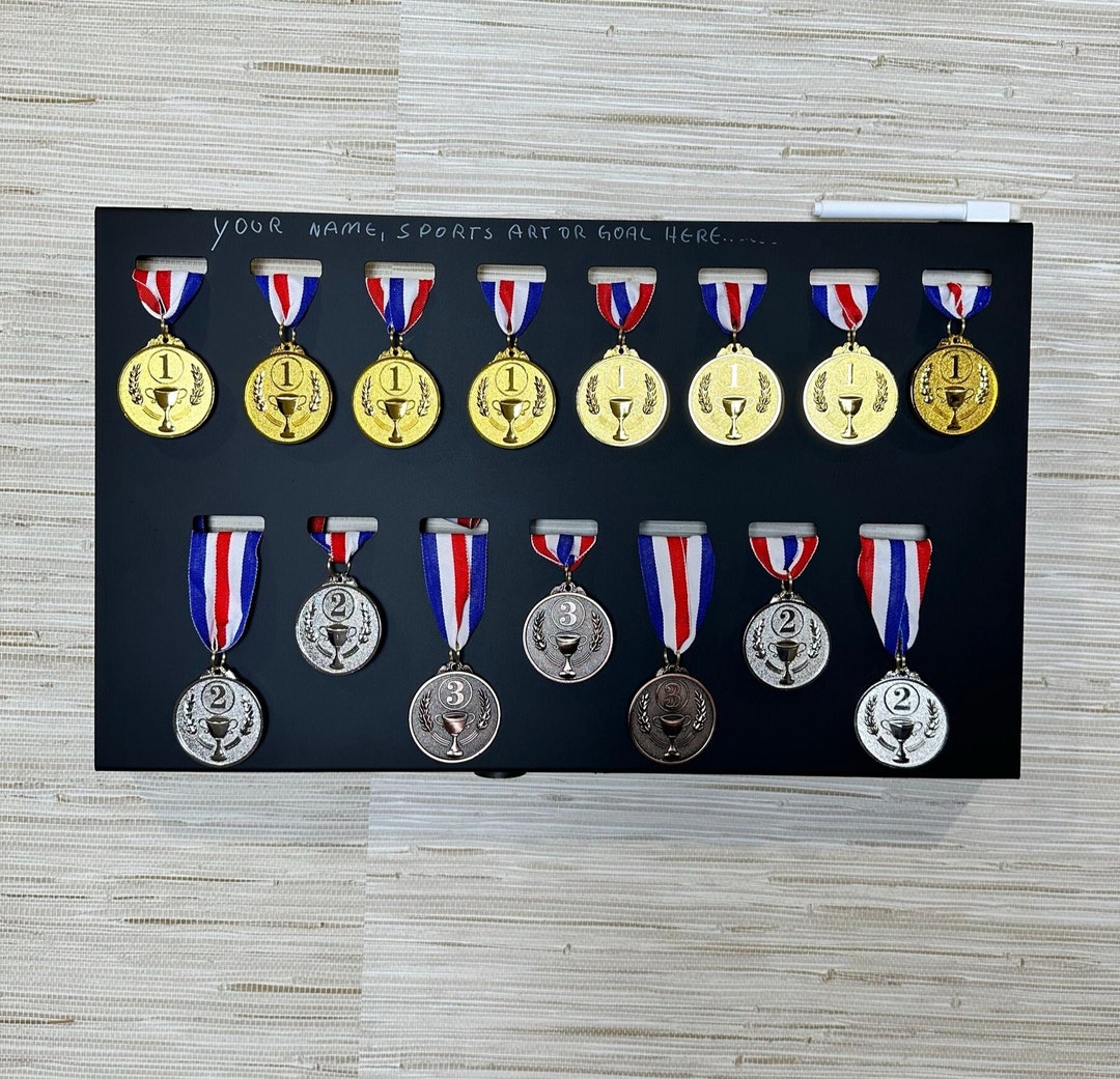 LOMEFA Medal Board 20 Inch, Medal Hanger, Medal & Ribbon Holder ...