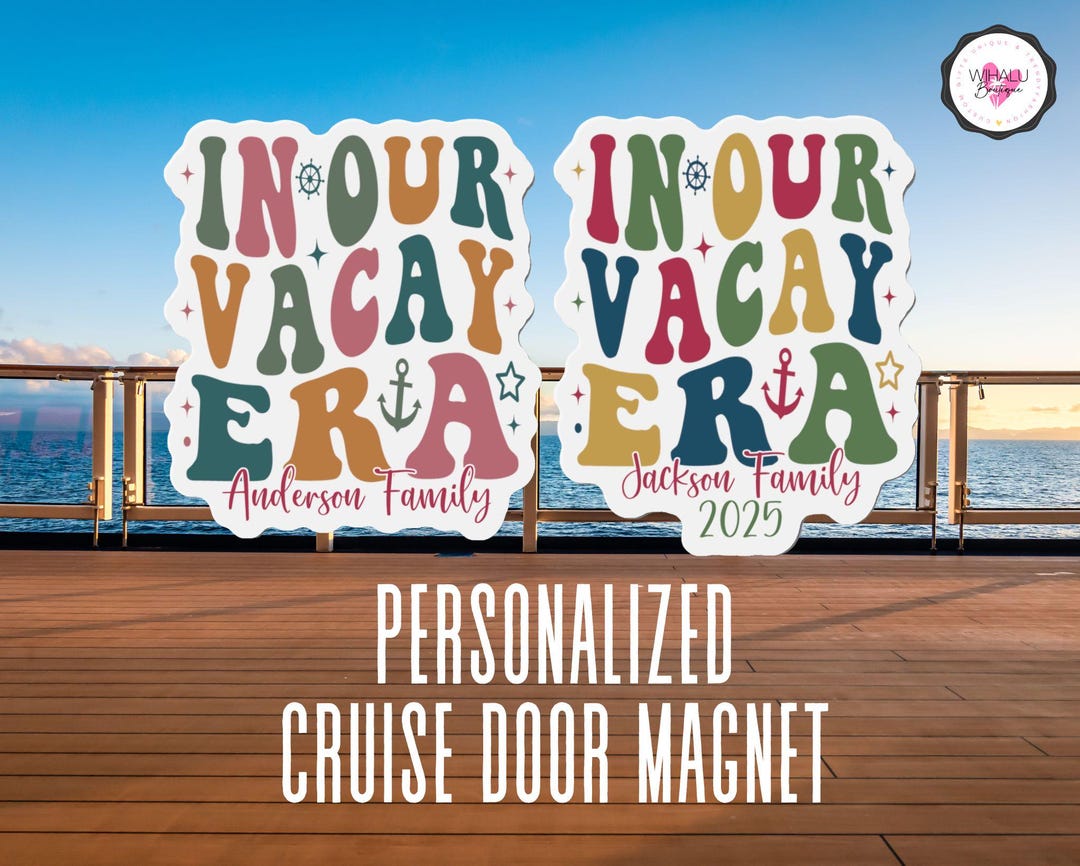 In Our Vacay Era Door Magnet Customized Door Magnet Personalized Magnet ...