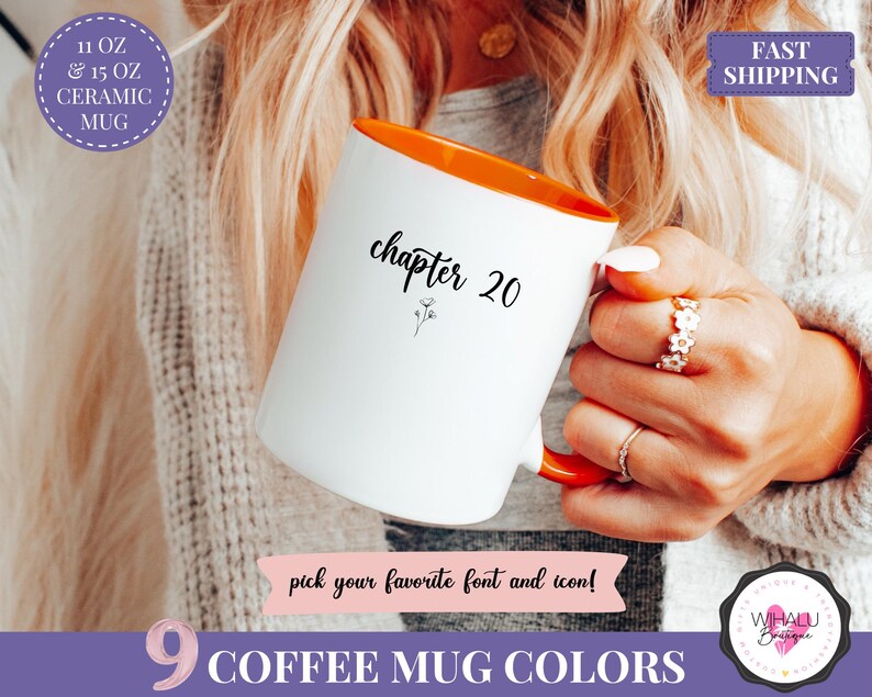 20th Birthday Mug for Her Chapter 20 Coffee Mug Turning 20 Gift ...