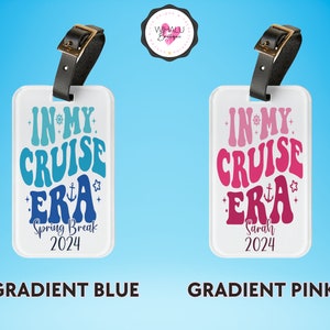 In My Cruise Era Luggage Tags for Cruising Tag Cruise Accessories for ...
