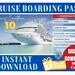 Princess Cruise Ticket Personalized Cruise Ticket Printable Ticket ...