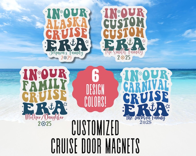 Personalized Cruise Magnet Senior Cruise Door Magnet Funny Anniversary ...