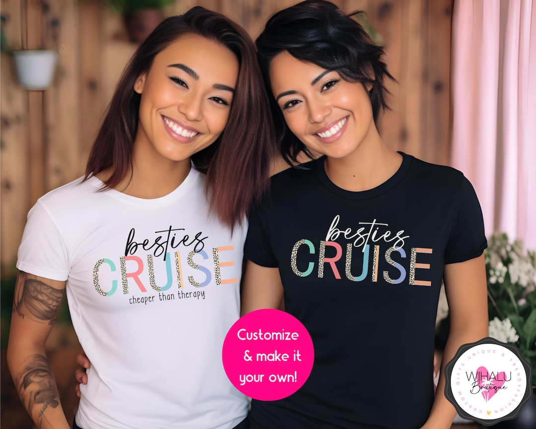 Besties Cruise Shirt Best Friend Cruise Crew Tshirt Matching Friends ...