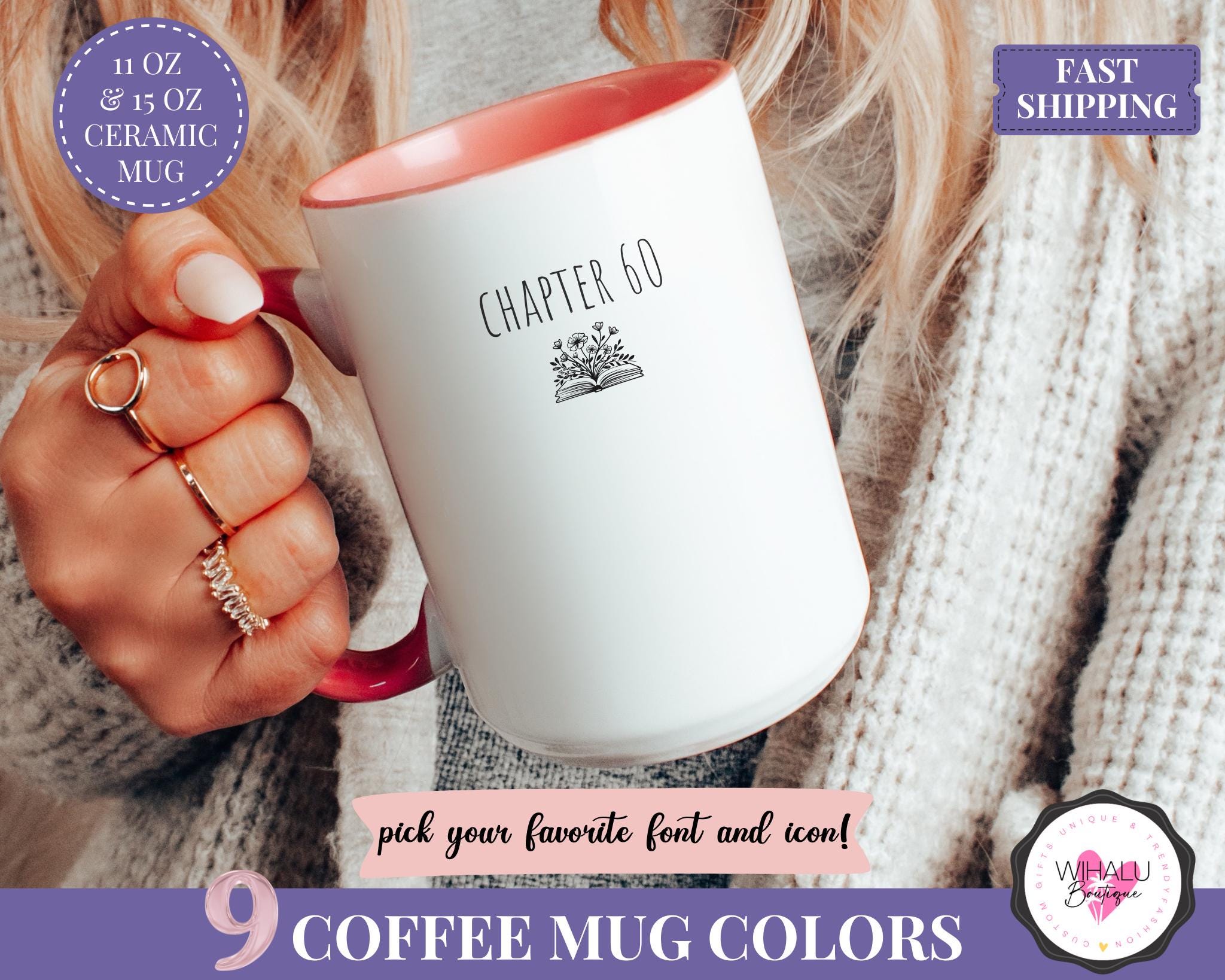 60th Birthday Mug Custom 60 Birthday Gift for Her Personalized Birthday ...