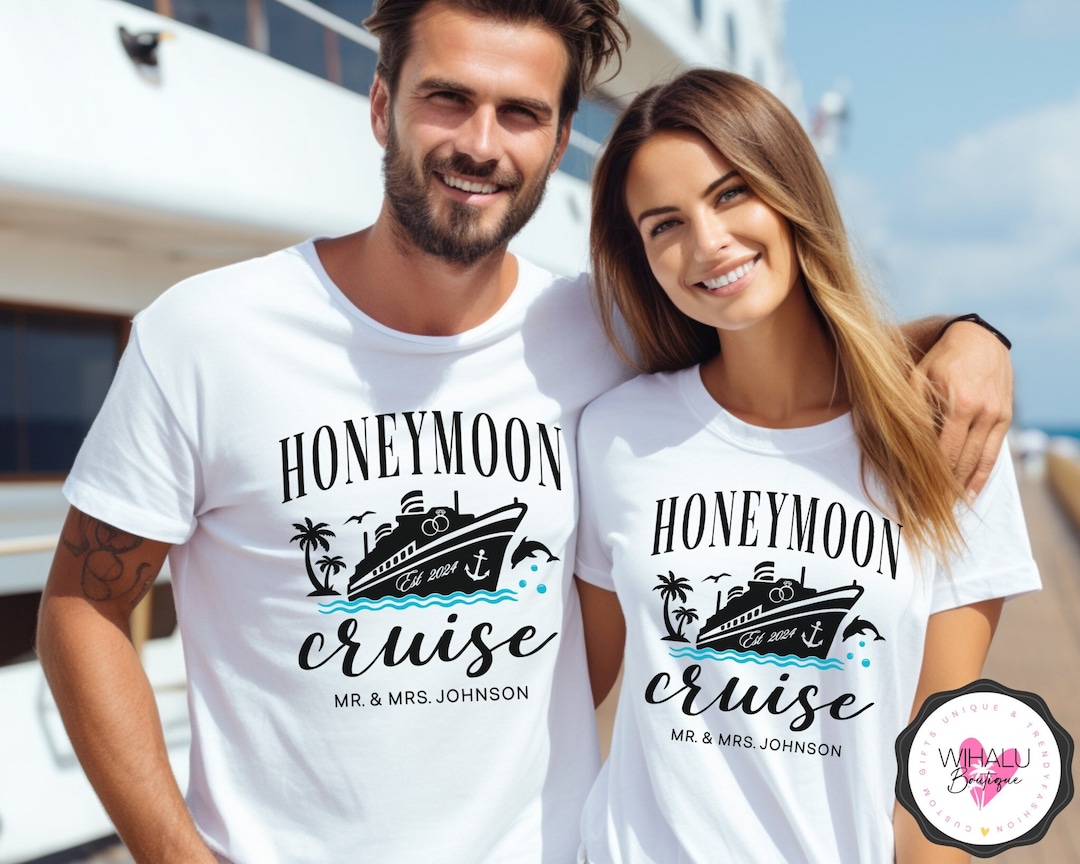 Custom Honeymoon Cruise Shirt Matching Couple Shirt for Cruise ...
