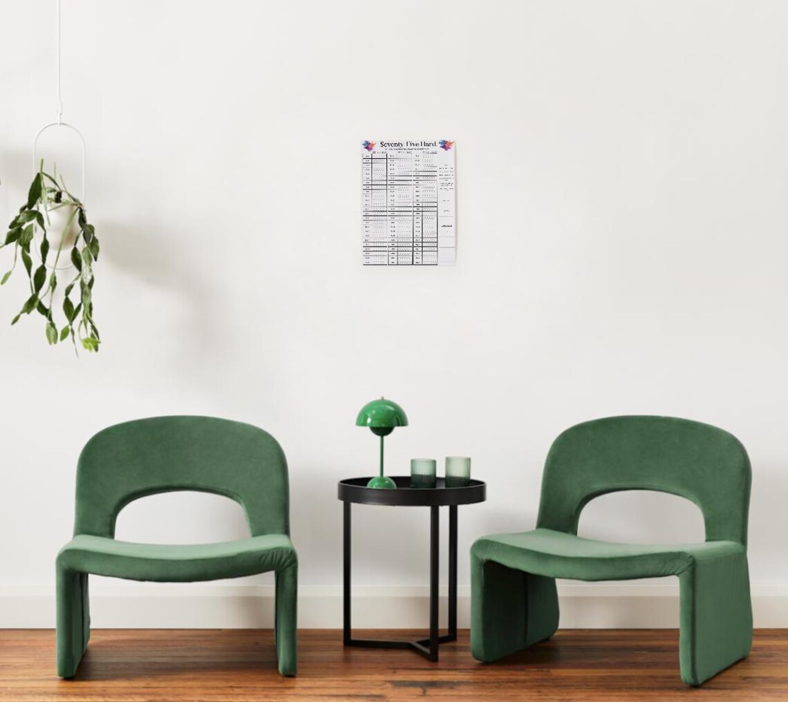 75 HARD TEMPLATE (with Motivational Quote and Checklist) - Etsy