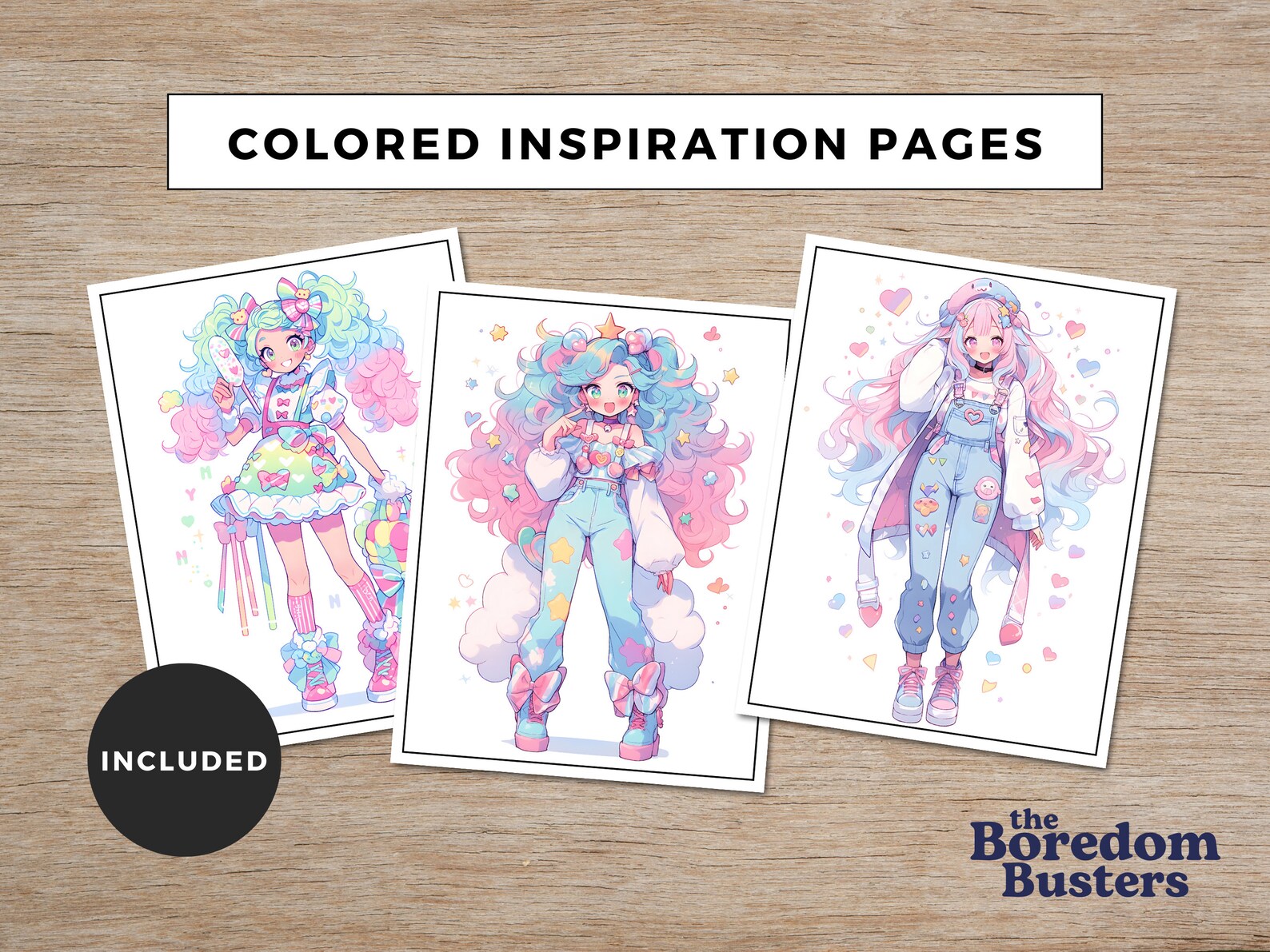 Kawaii Outfits Coloring Pages, Fairy Kei Fashion, Cute Style Printable ...