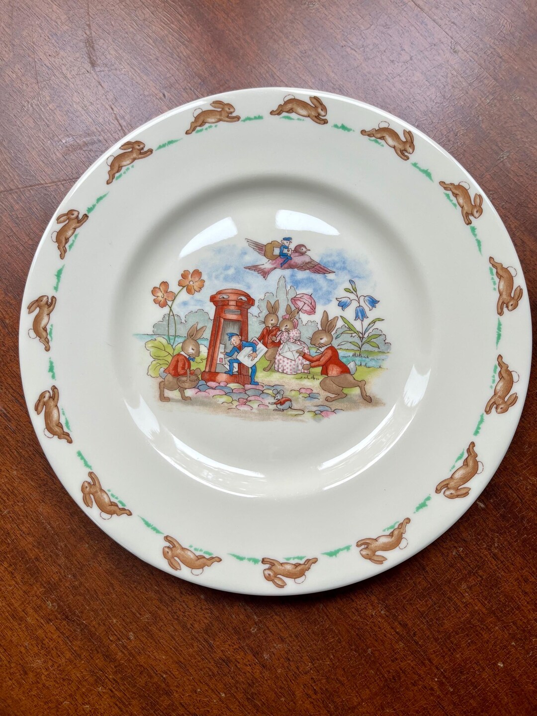 Royal Doulton Fine Bone China 8” Plate in Bunnykins” Pattern - Etsy