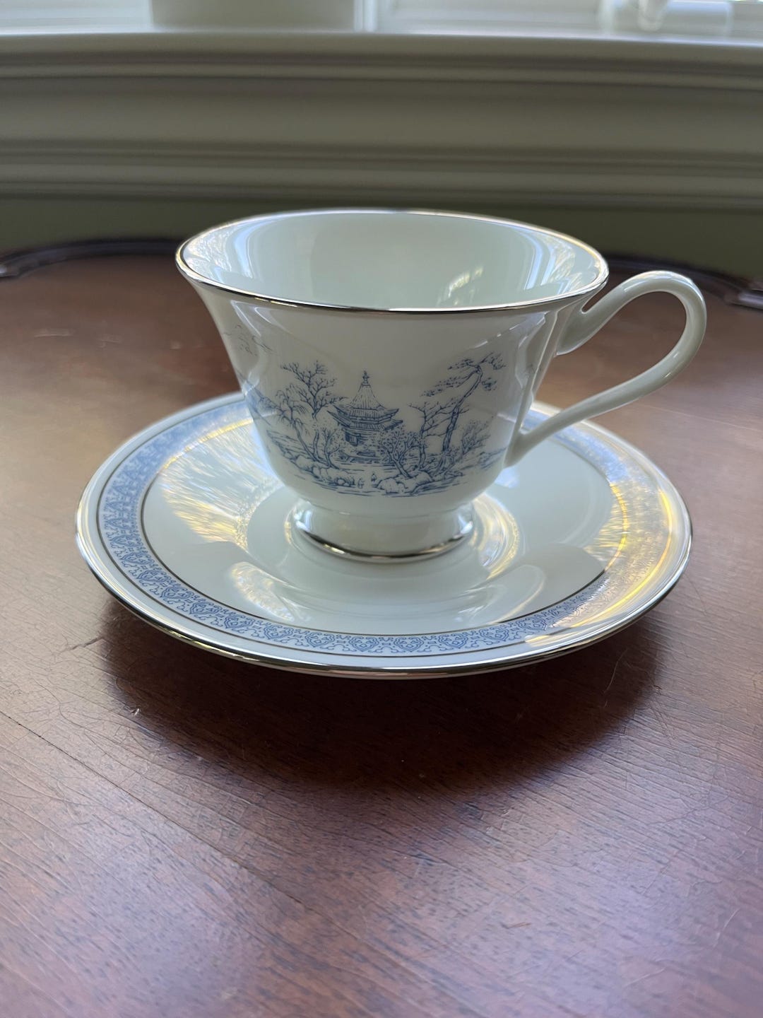 Oxford Fine Bone China Teacup and Saucer in “mandarin” Pattern - Etsy