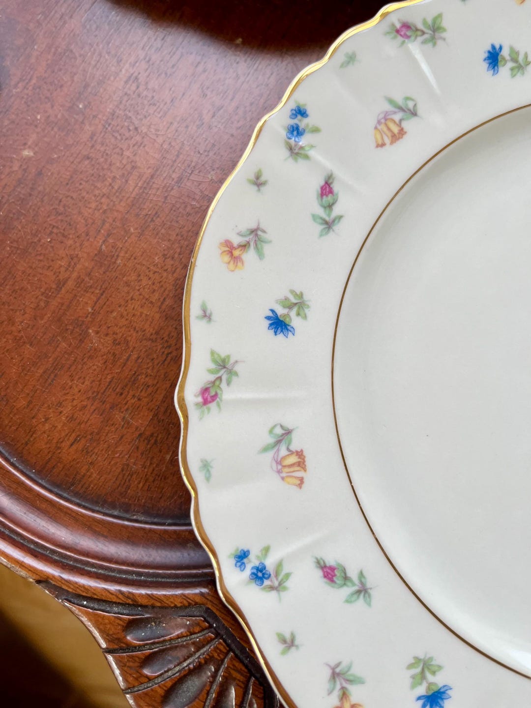 Set of 12 Vintage Federal Shape Syracuse China 8” Plates in “suzanne ...