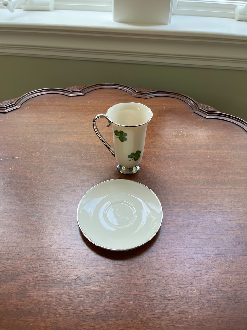 Vintage Flintridge Clover China Teacup & Saucer - Etsy