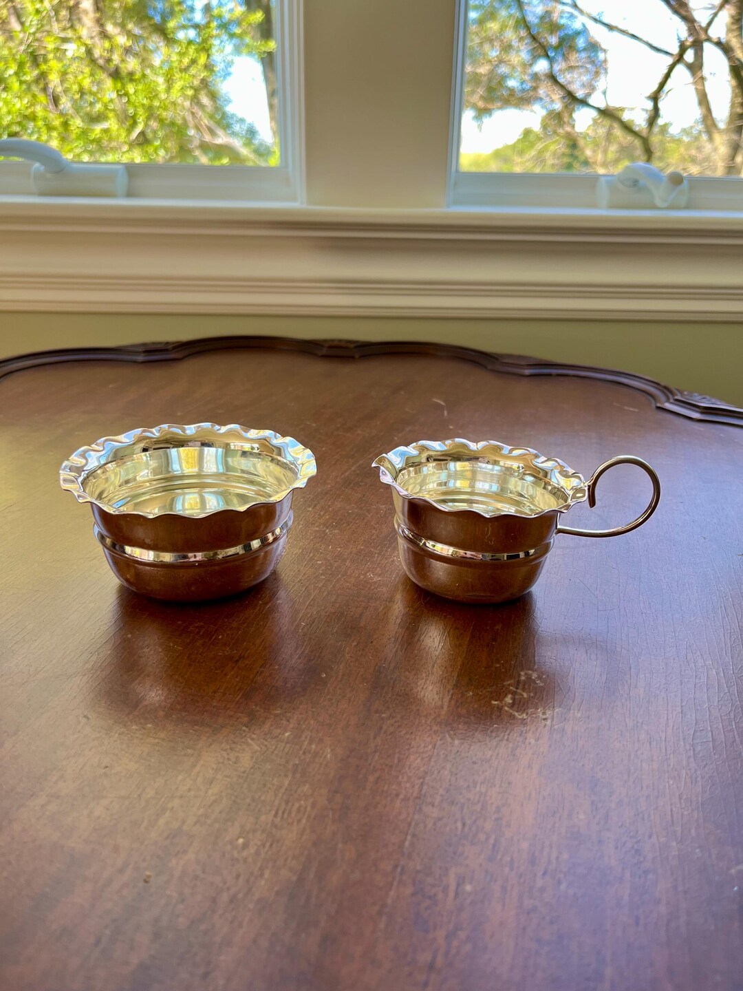 Godinger Silverplate Sugar Bowl & Creamer - Etsy