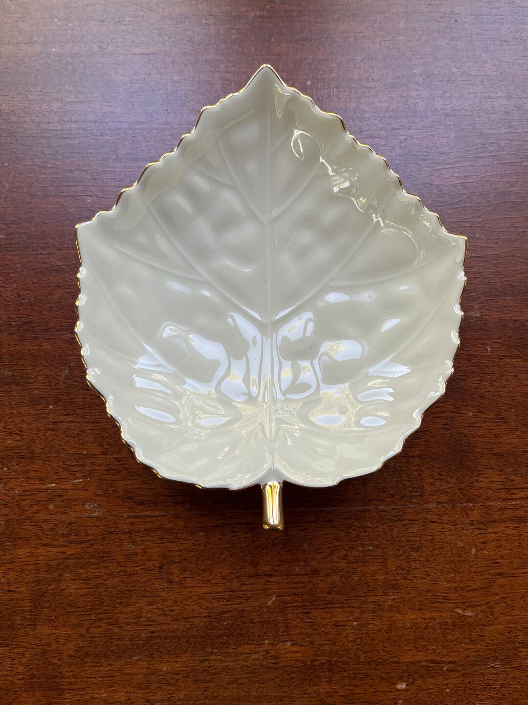 Lenox Leaf Shaped Candy Dish - Etsy