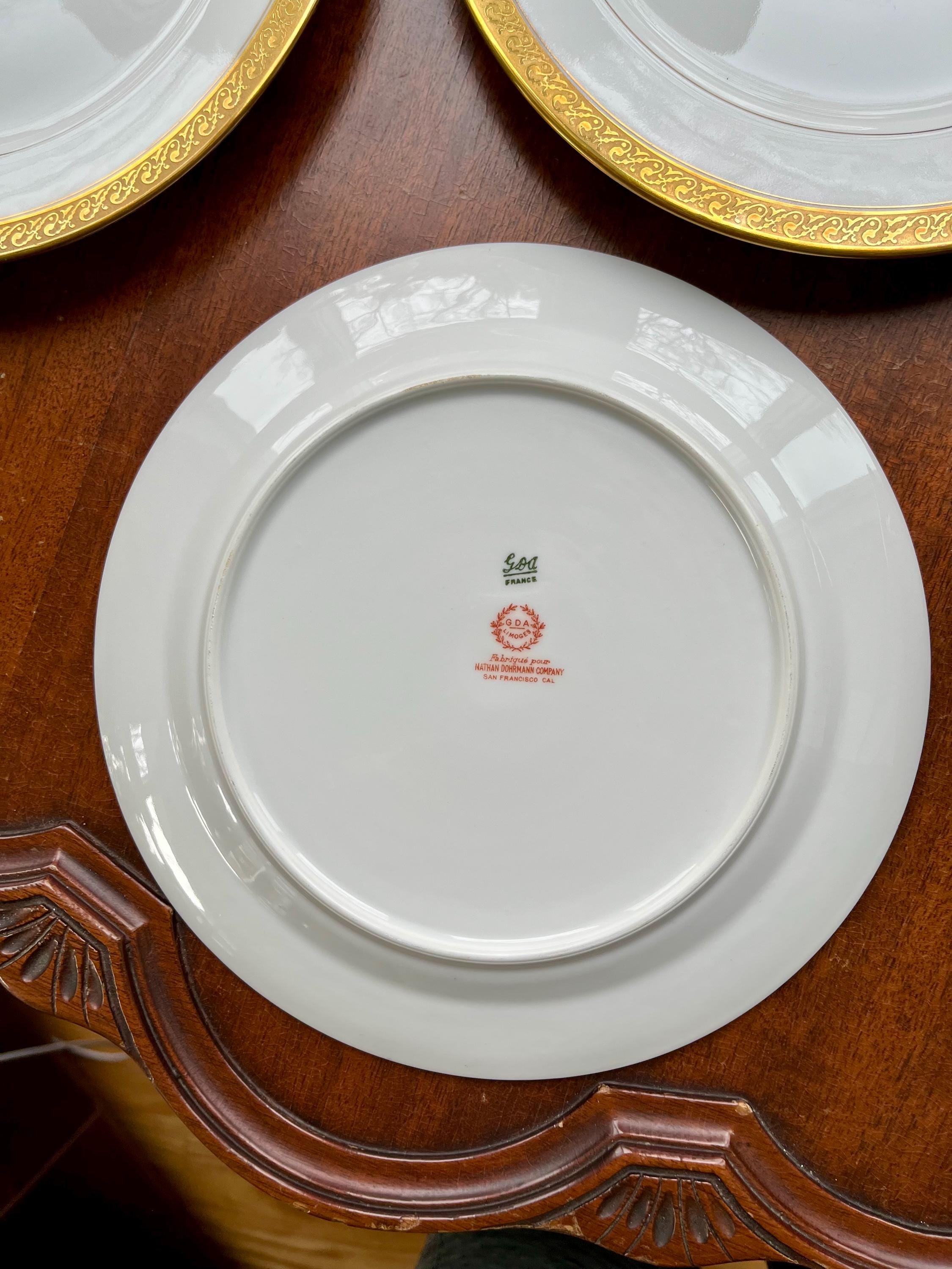 Set of 12 Vintage GOA France Limoges 8 1/2” China Plates - Etsy