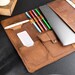 100% Handmade Engraved Leather Folder Organizer, Personalized Leather ...